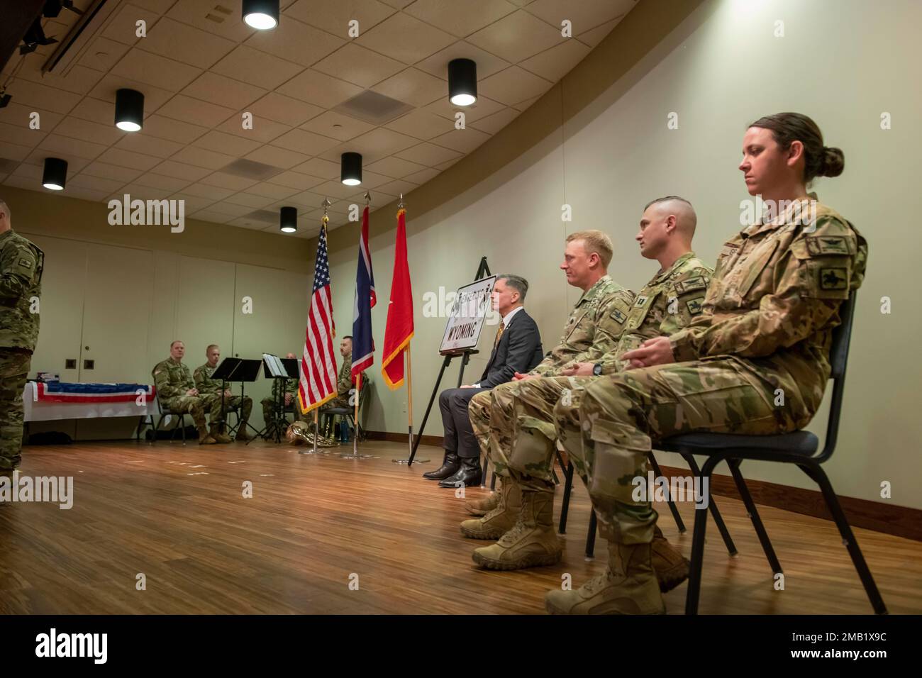 U.S. Army Brig. Gen. Steve Alkire, commander of the Wyoming Army Guard ...