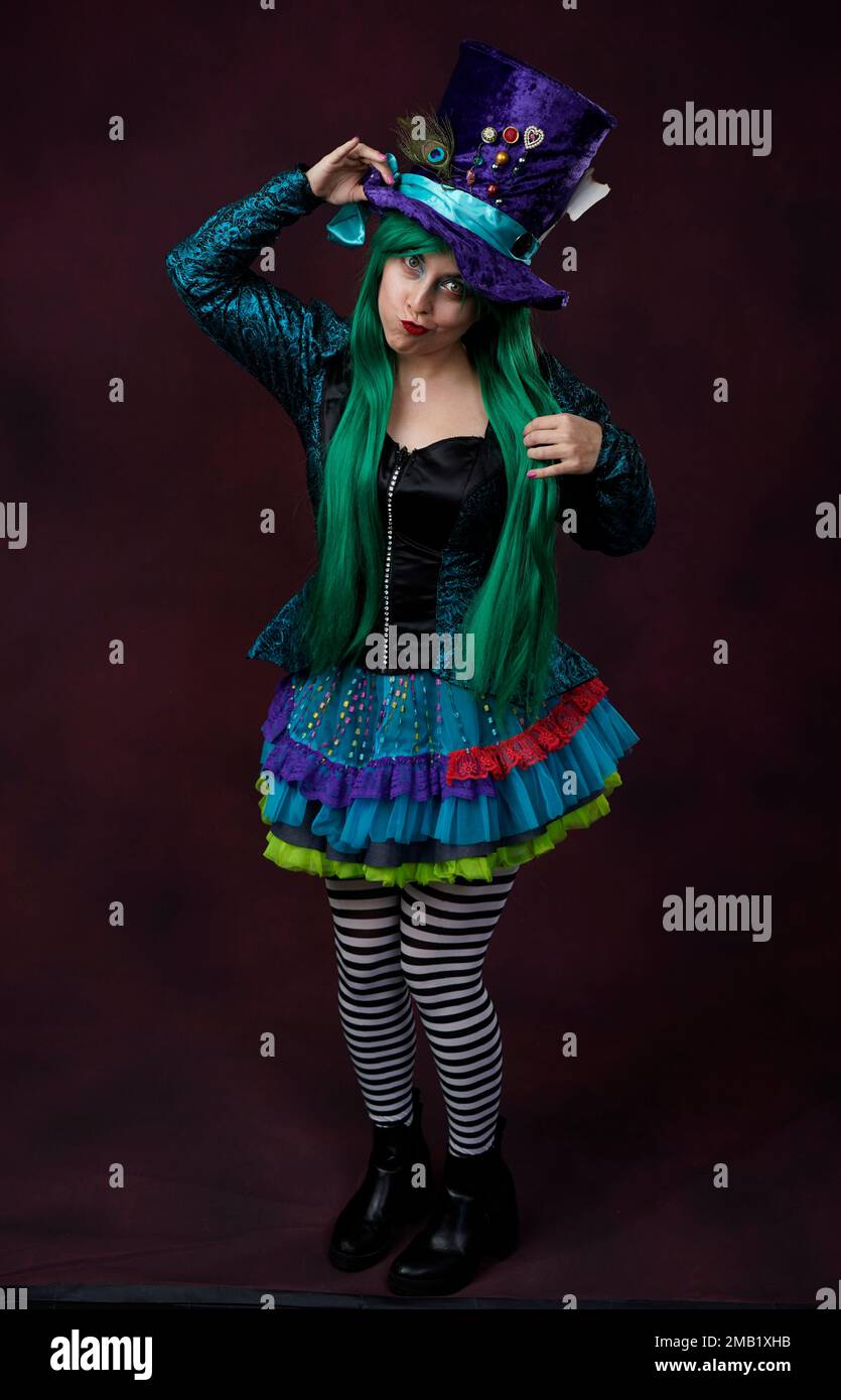 Kaleigh Kailani, from Los Angeles, poses for a portrait dressed as the ...