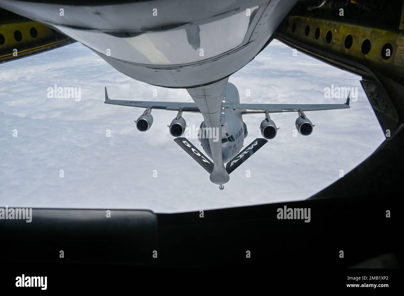 A C-17 Globemaster assigned to the 305th Air Mobility Wing, Joint Base ...