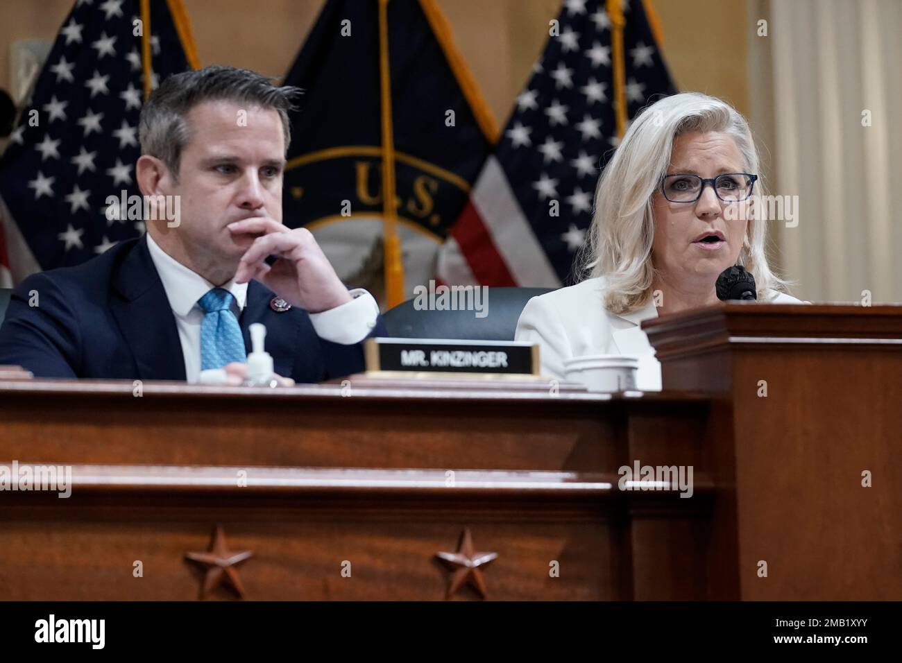 Vice Chair Liz Cheney, R-Wyo., speaks as the House select committee ...