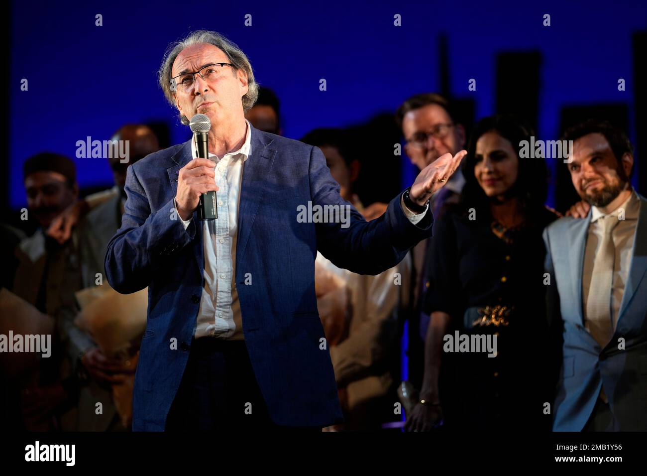 Giles Croft appears at the curtain call following "The Kite Runner ...