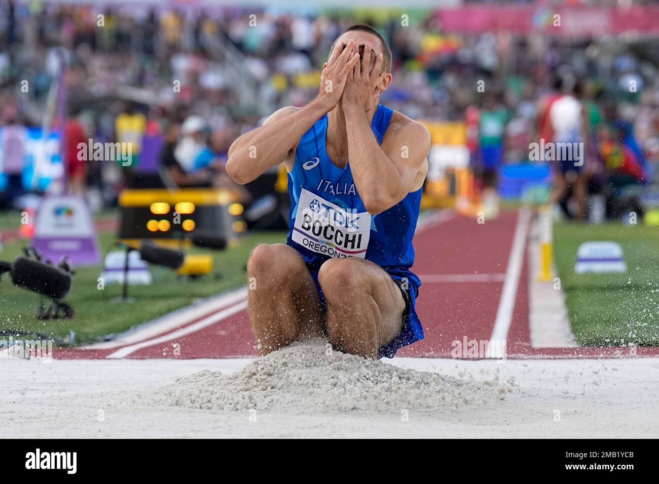 Tobia Bocchi, of Italy, competes during qualifications for the men's ...