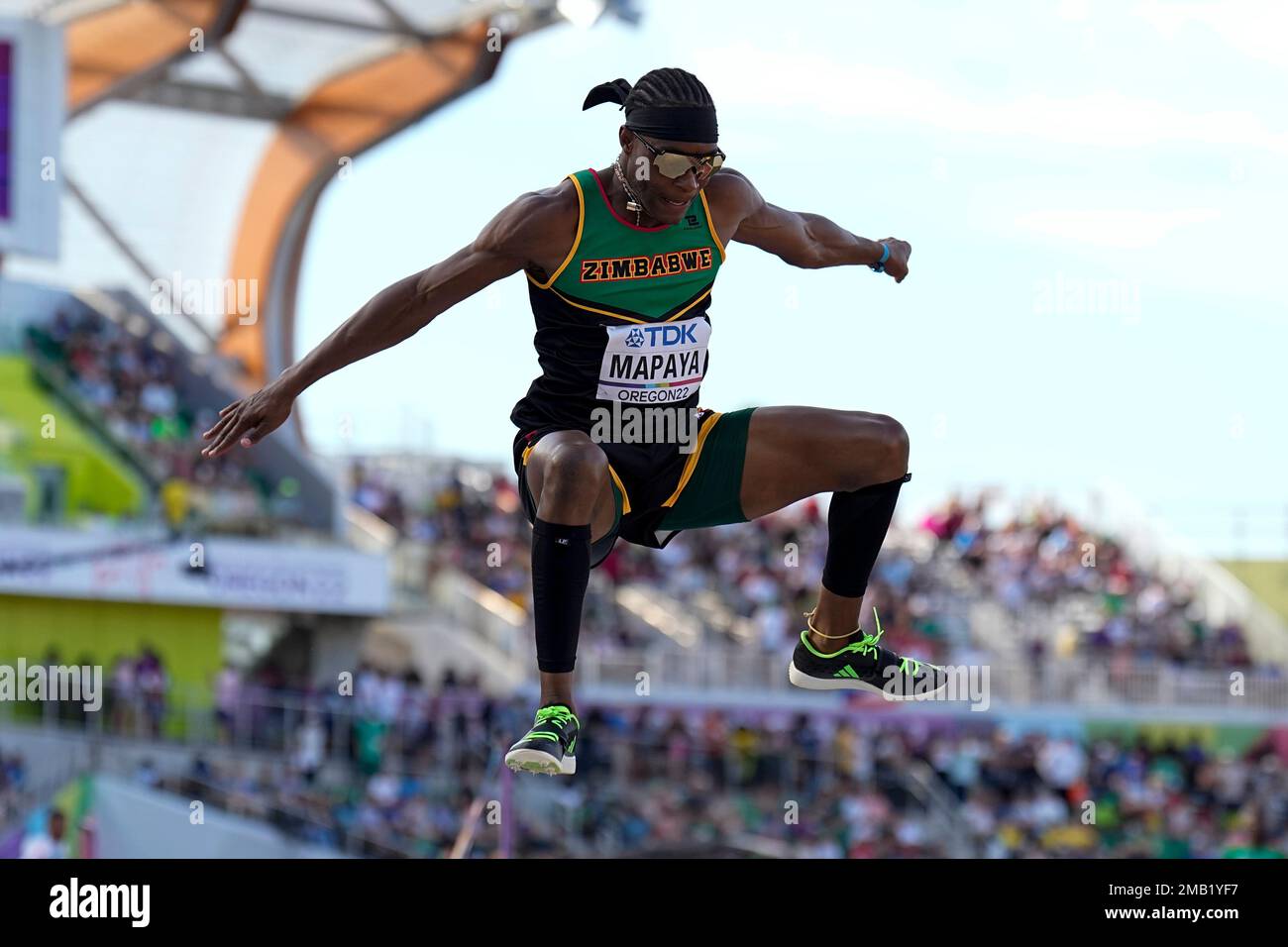 Chengetayi Mapaya, of Zimbabwe, competes during qualifications for the ...