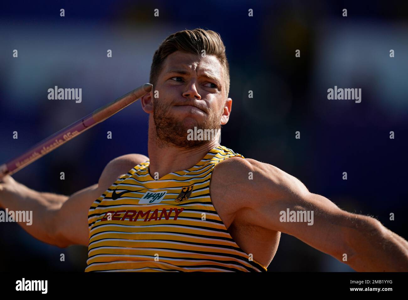 Andreas Hofmann, of Germany, competes in qualifications for the men's ...