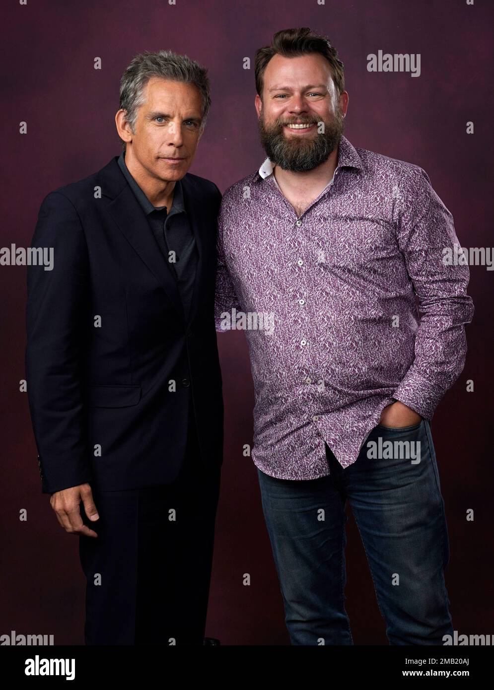 Ben Stiller, left, and Dan Erickson pose for a portrait to promote ...