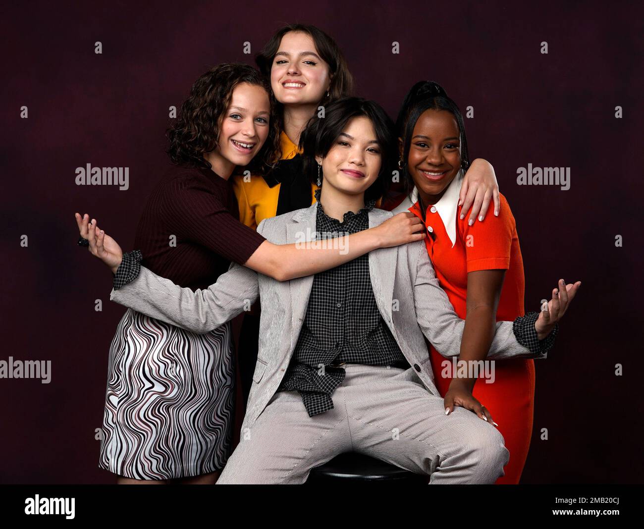 Sofia Rosinsky, from left, Fina Strazza, Riley Lai Nelet and Camryn ...