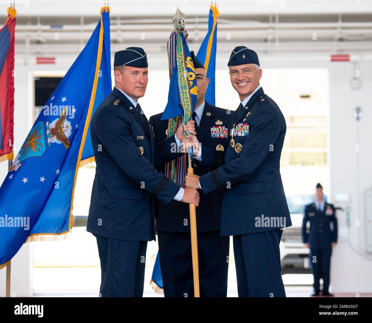 U.S. Air Force Brig. Gen. Jeremy T. Sloane relinquishes the 36th Wing ...