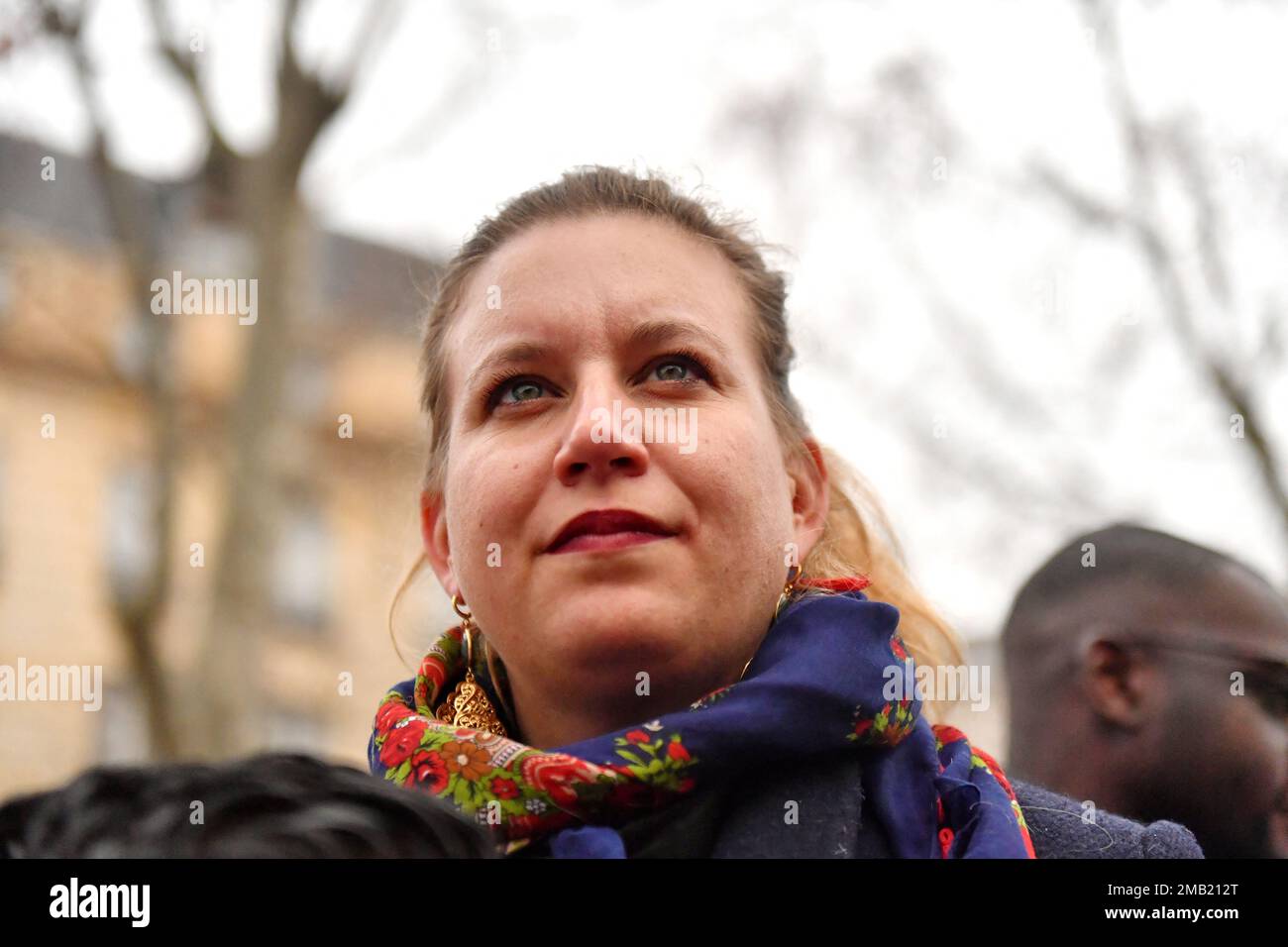 La France Insoumise (LFI) MP Mathilde Panot joins a rally called by ...