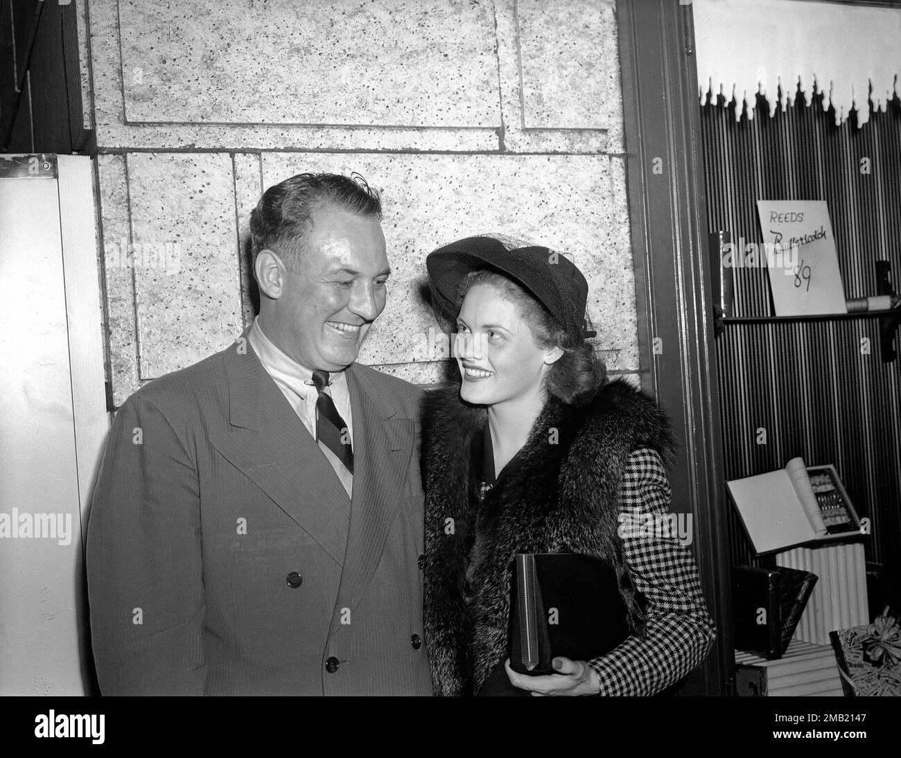 Harold "Red" Grange, left, of football fame and his wife, Margaret ...