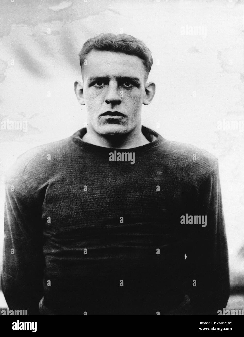 Harold "Red" Grange is shown at the University of Illinois at Champaign ...