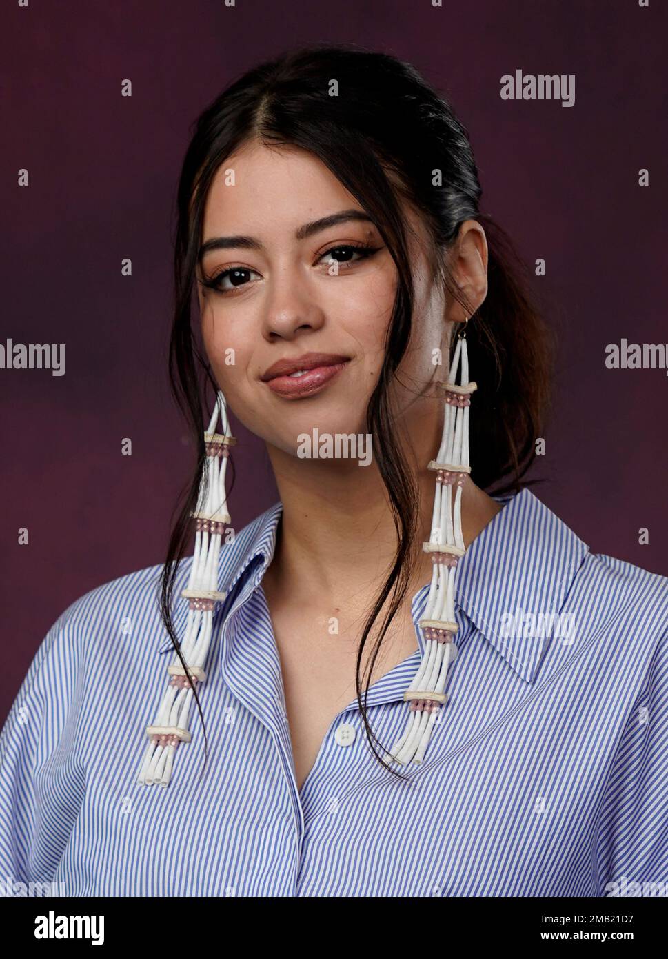 Amber Midthunder poses for a portrait to promote "Prey" on day one of ...