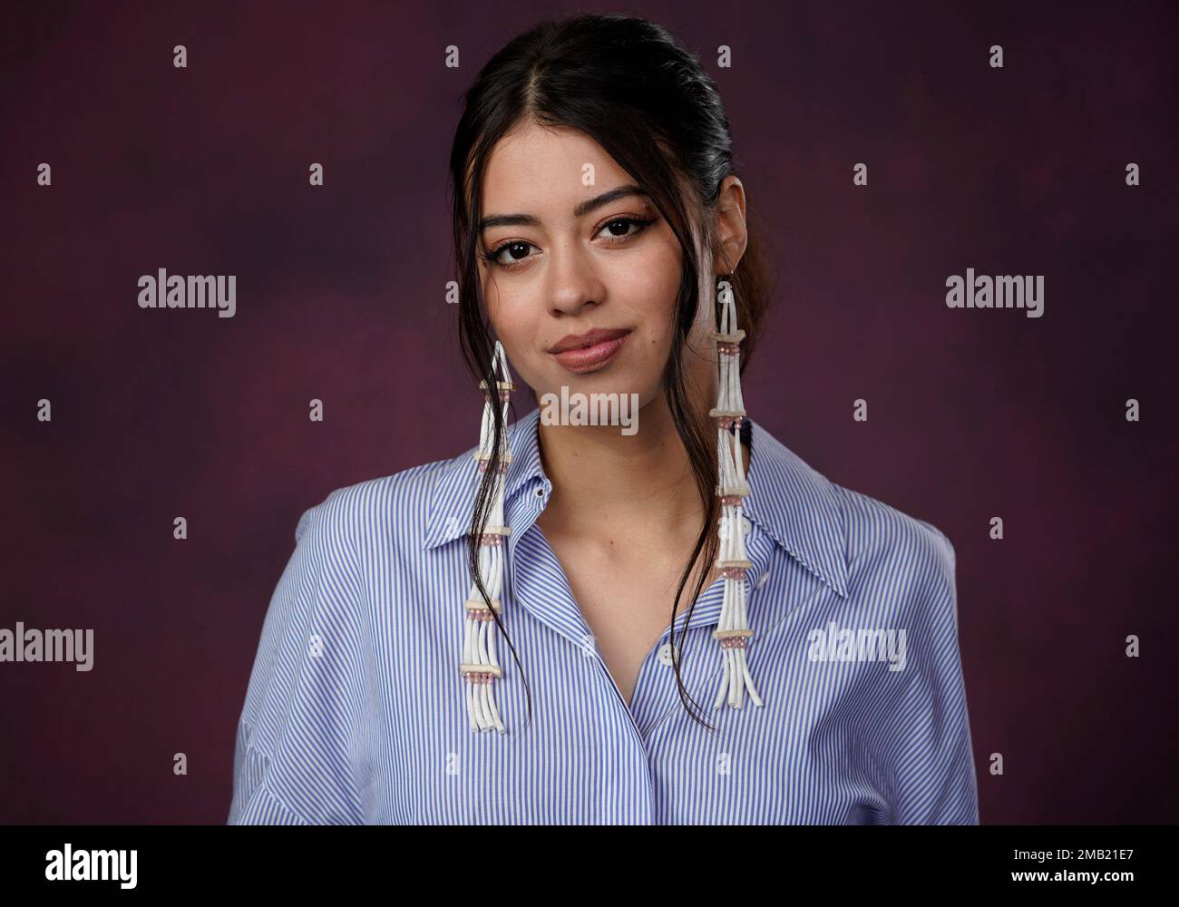 Amber Midthunder poses for a portrait to promote "Prey" on day one of ...