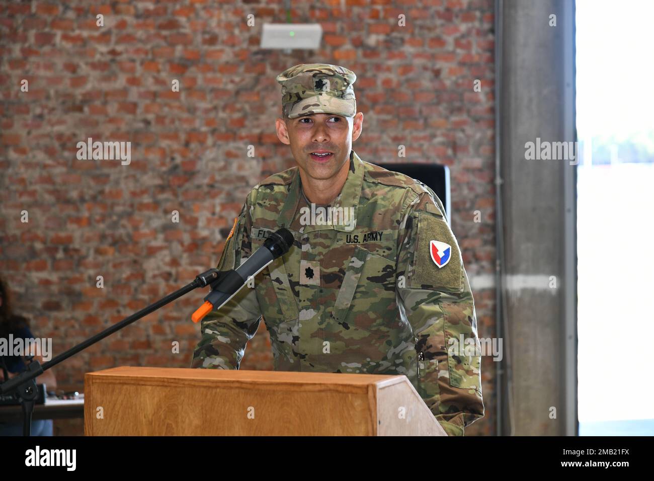 Lt. Col. Miguel A. Flores Rivera, outgoing Commander Army Fields ...