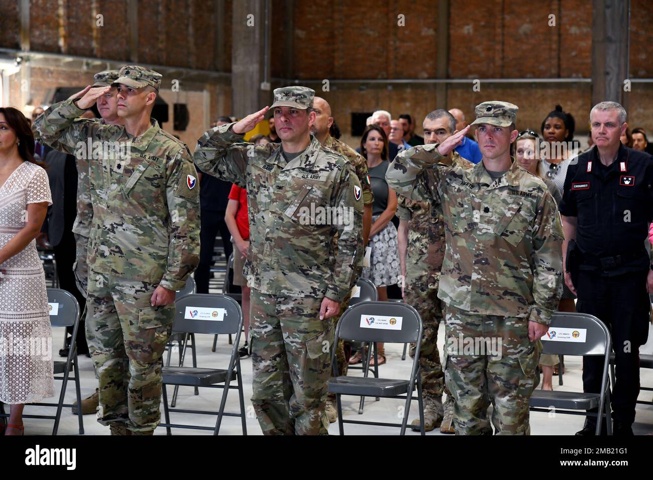 From left, Lt. Col. Miguel A. Flores Rivera, outgoing Commander Army ...