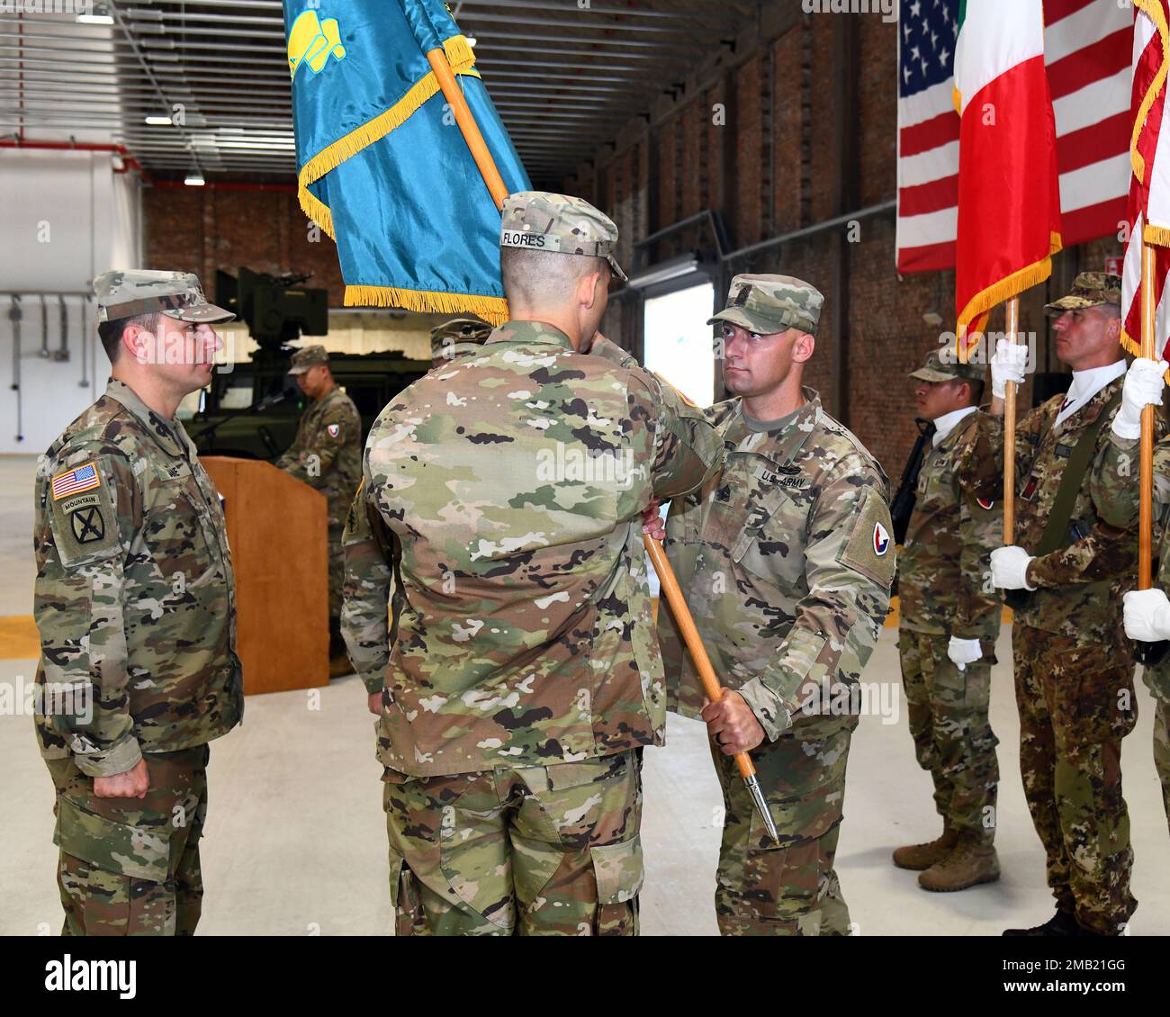 Msg John Larche, from AFSBn-Africa, passes the Army Field Support ...