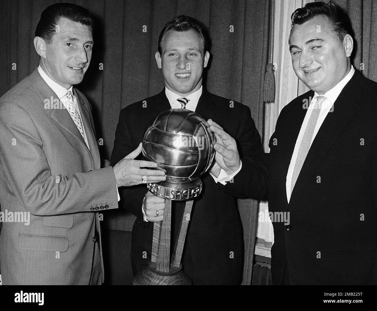 West German soccer star, center-forward of the German national team and ...