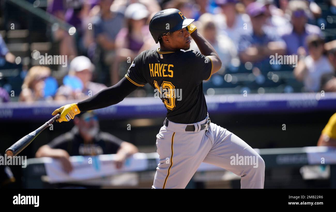 Pittsburgh Pirates third baseman Ke'Bryan Hayes (13) in the sixth ...