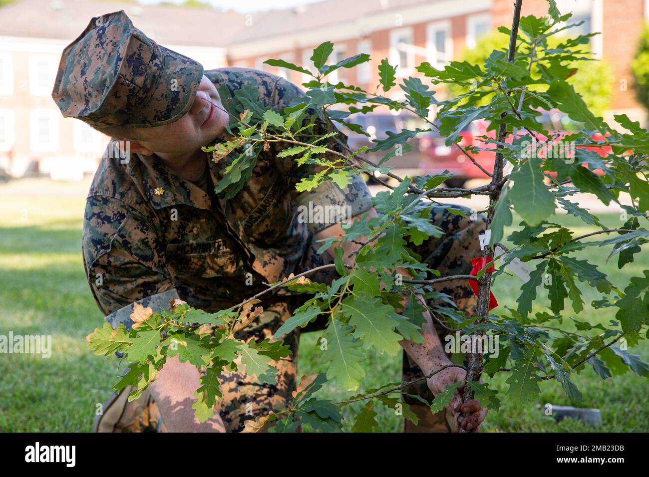 U.S. Marine Maj. Travis McWhirter, deputy director of Natural Resources ...
