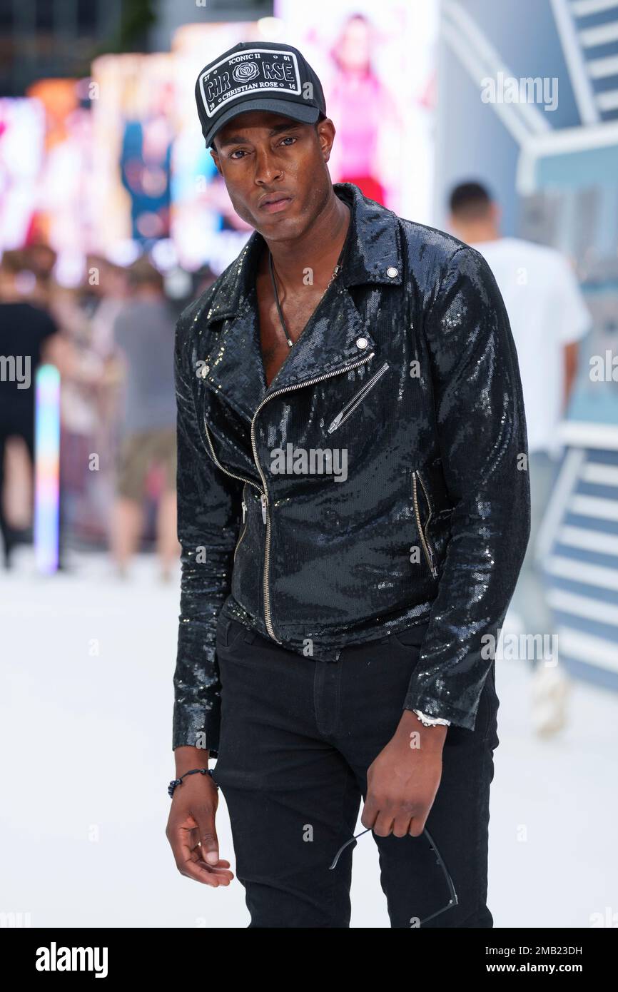 Stefan-Pierre poses for photographers upon arrival for the premiere of ...