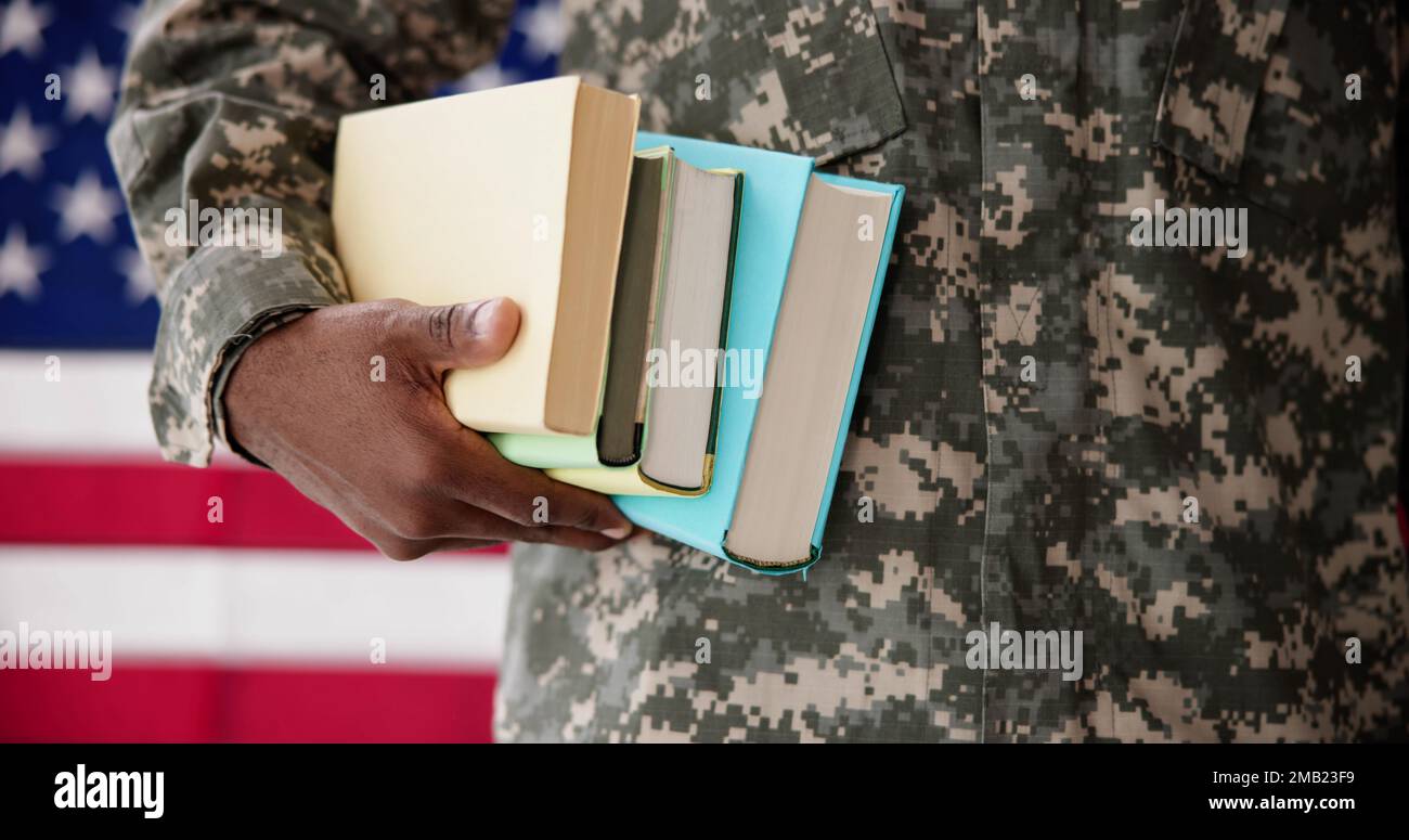 Young Student Soldier In Uniform. Veteran Study Stock Photo - Alamy