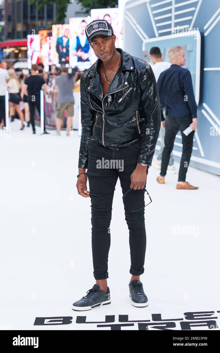 Stefan-Pierre poses for photographers upon arrival for the premiere of ...