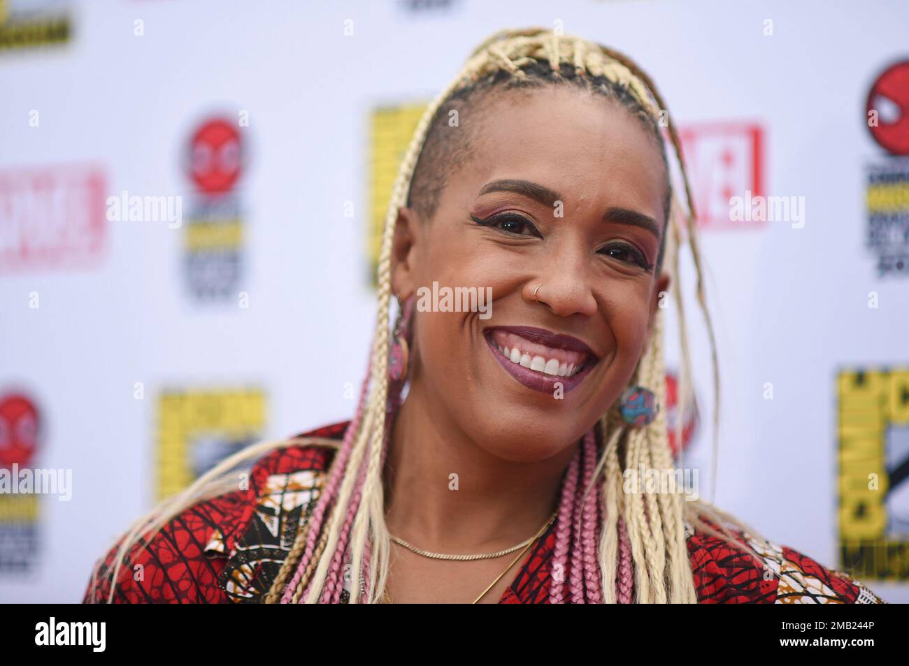 Angélique Roché attends Marvel's Spider -Man induction into the Comic ...