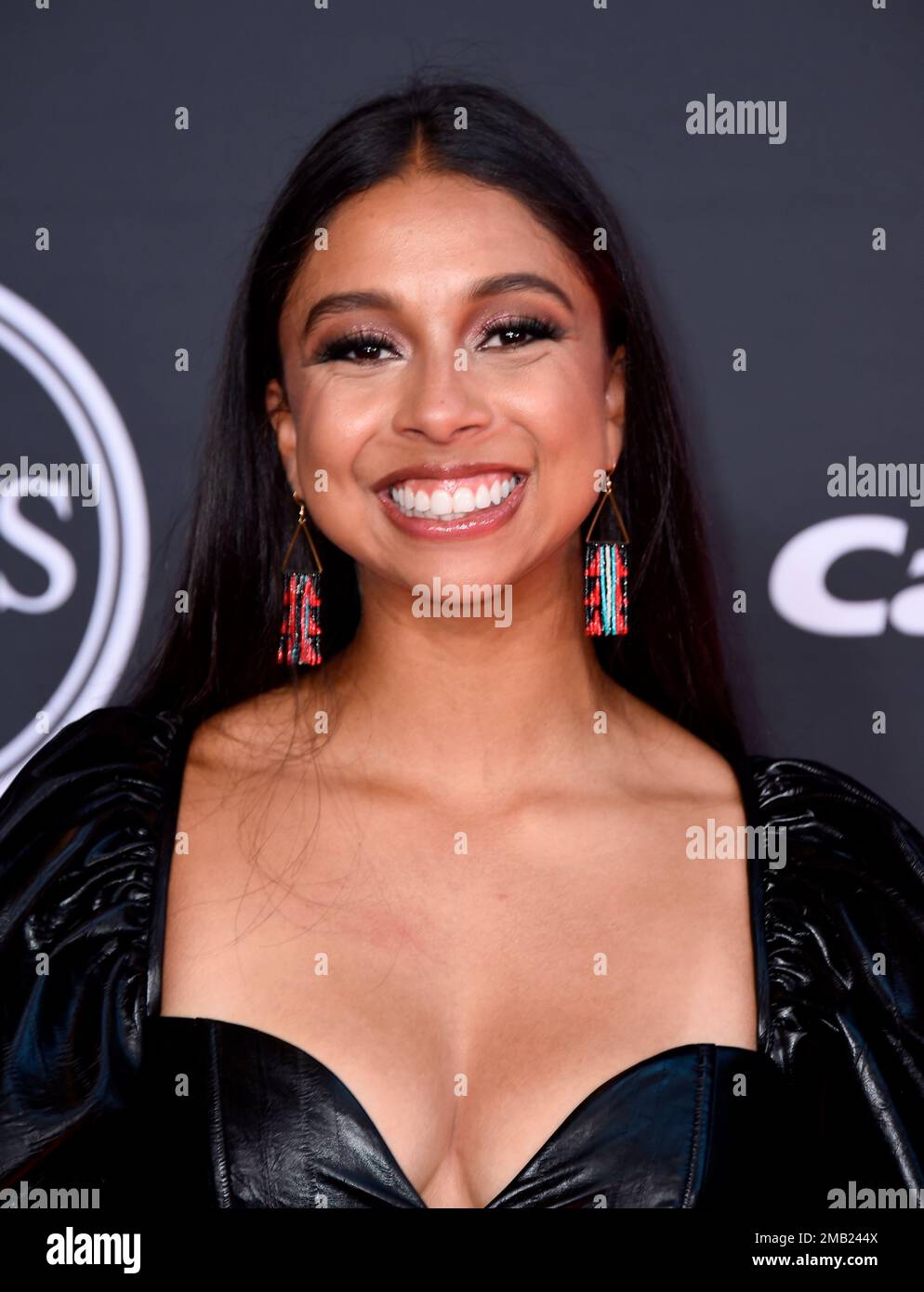 Soccer player Madison Hammond arrives at the ESPY Awards on Wednesday, July 20, 2022, at the ...