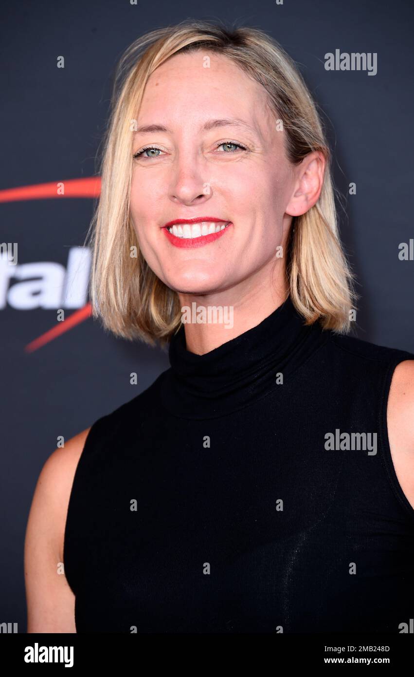 Stef Strack arrives at the ESPY Awards on Wednesday, July 20, 2022, at ...