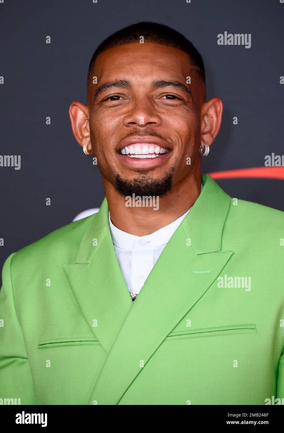 Joe Haden arrives at the ESPY Awards on Wednesday, July 20, 2022, at ...