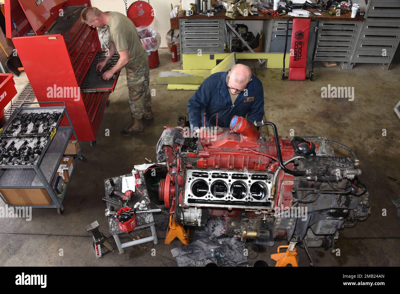 185th Air Refueling Wing vehicle mechanics Technical Sgt. Jason Lammers ...