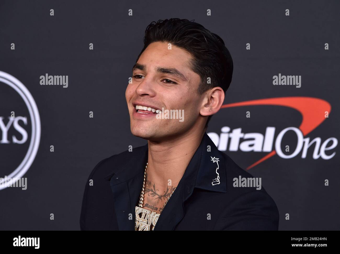 Boxer Ryan Garcia arrives at the ESPY Awards on Wednesday, July 20 ...