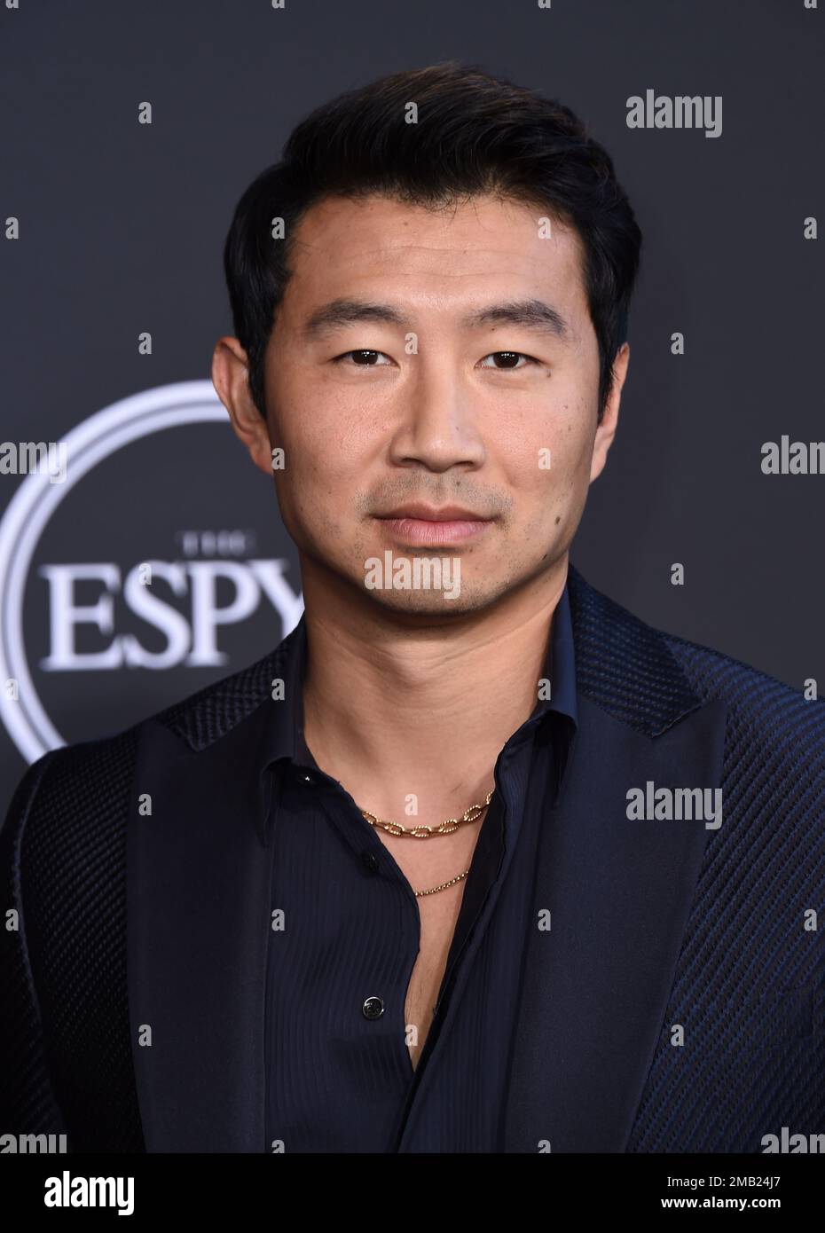 Simu Liu arrives at the ESPY Awards on Wednesday, July 20, 2022, at the ...
