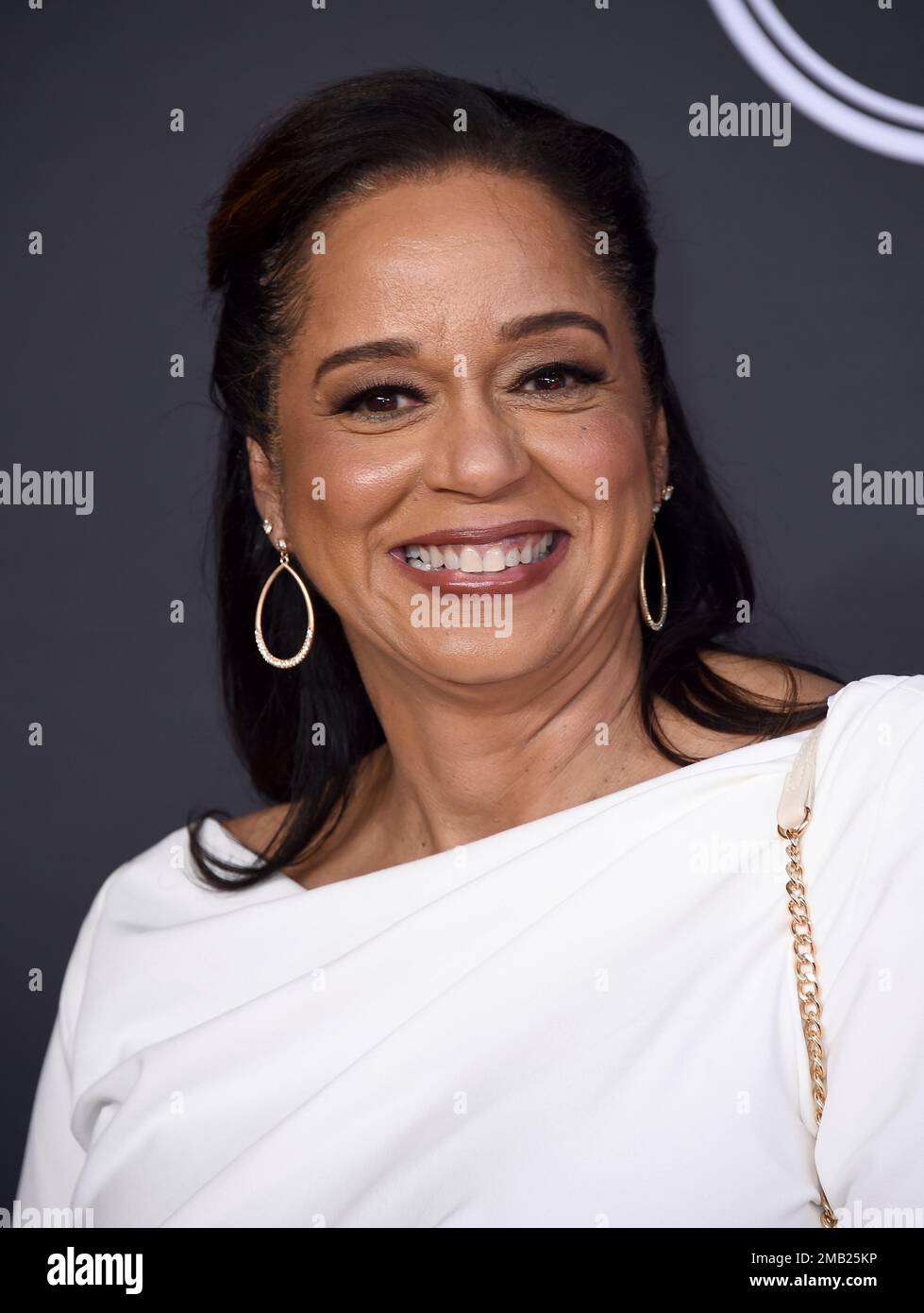 Carolyn Peck arrives at the ESPY Awards on Wednesday, July 20, 2022, at ...