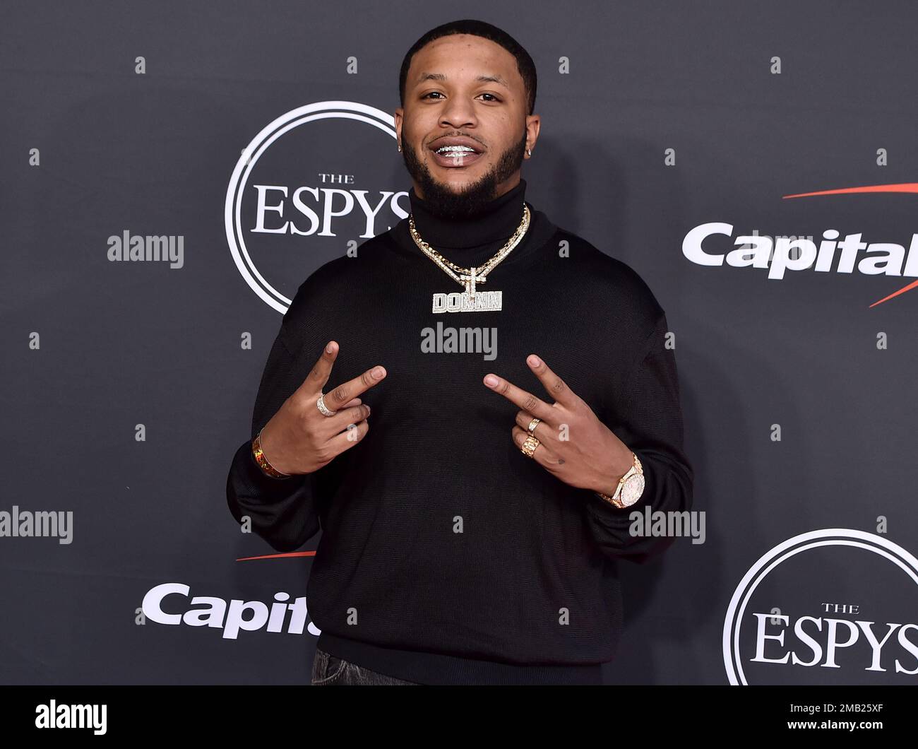 Ben Beard arrives at the ESPY Awards on Wednesday, July 20, 2022, at ...