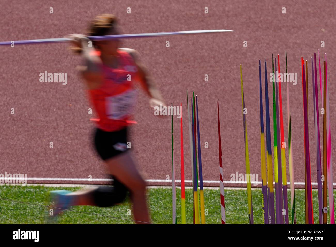 Momone Ueda, of Japan, competes in a qualification for the women's ...