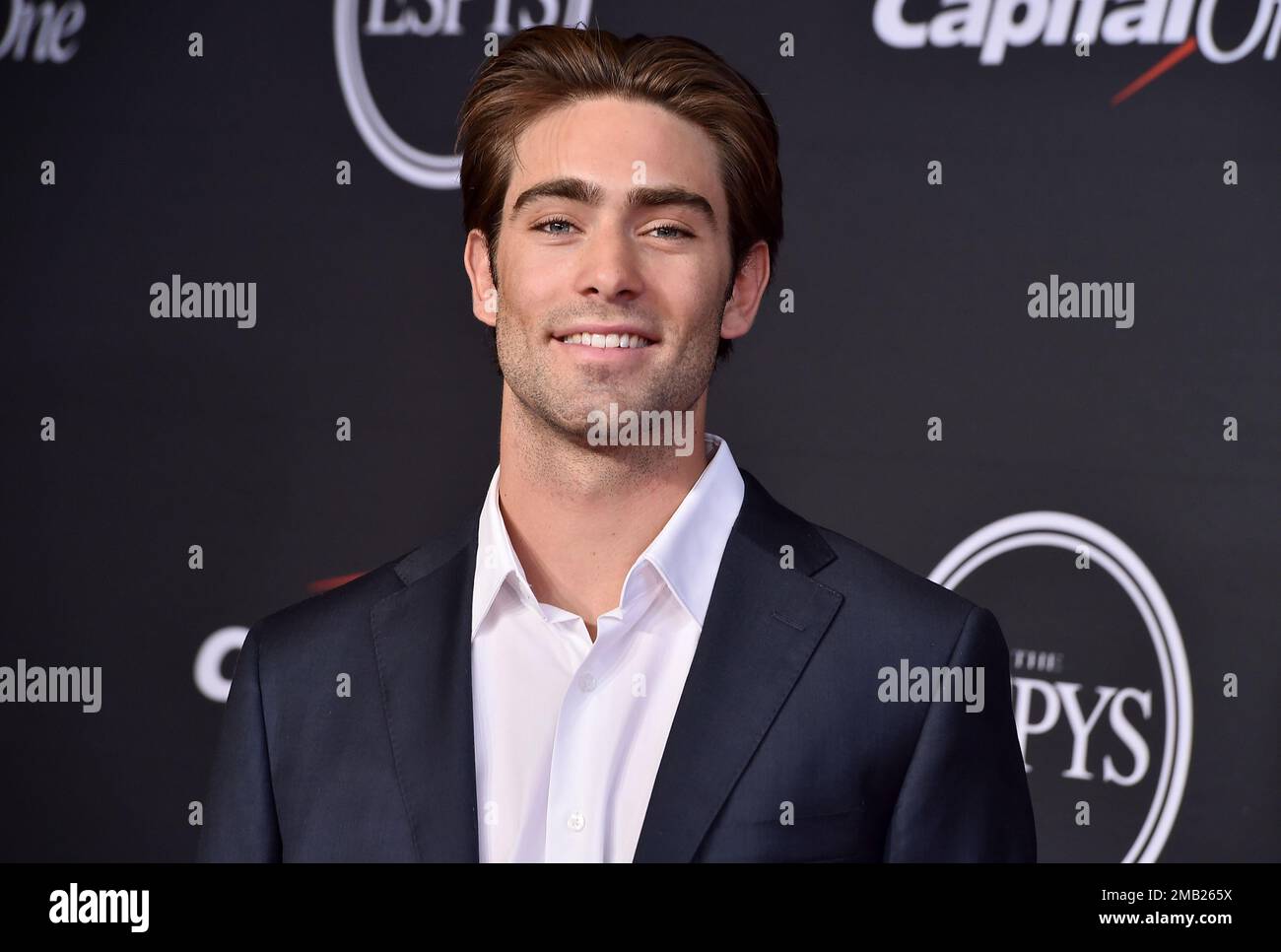 Freestyle skier Alex Hall arrives at the ESPY Awards on Wednesday, July ...
