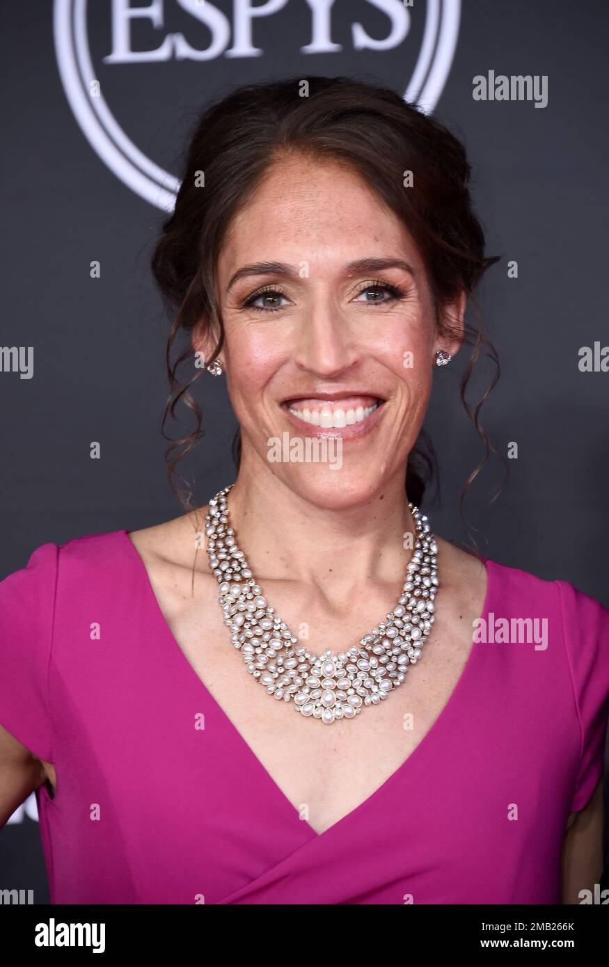 Rebecca Lobo arrives at the ESPY Awards on Wednesday, July 20, 2022, at ...
