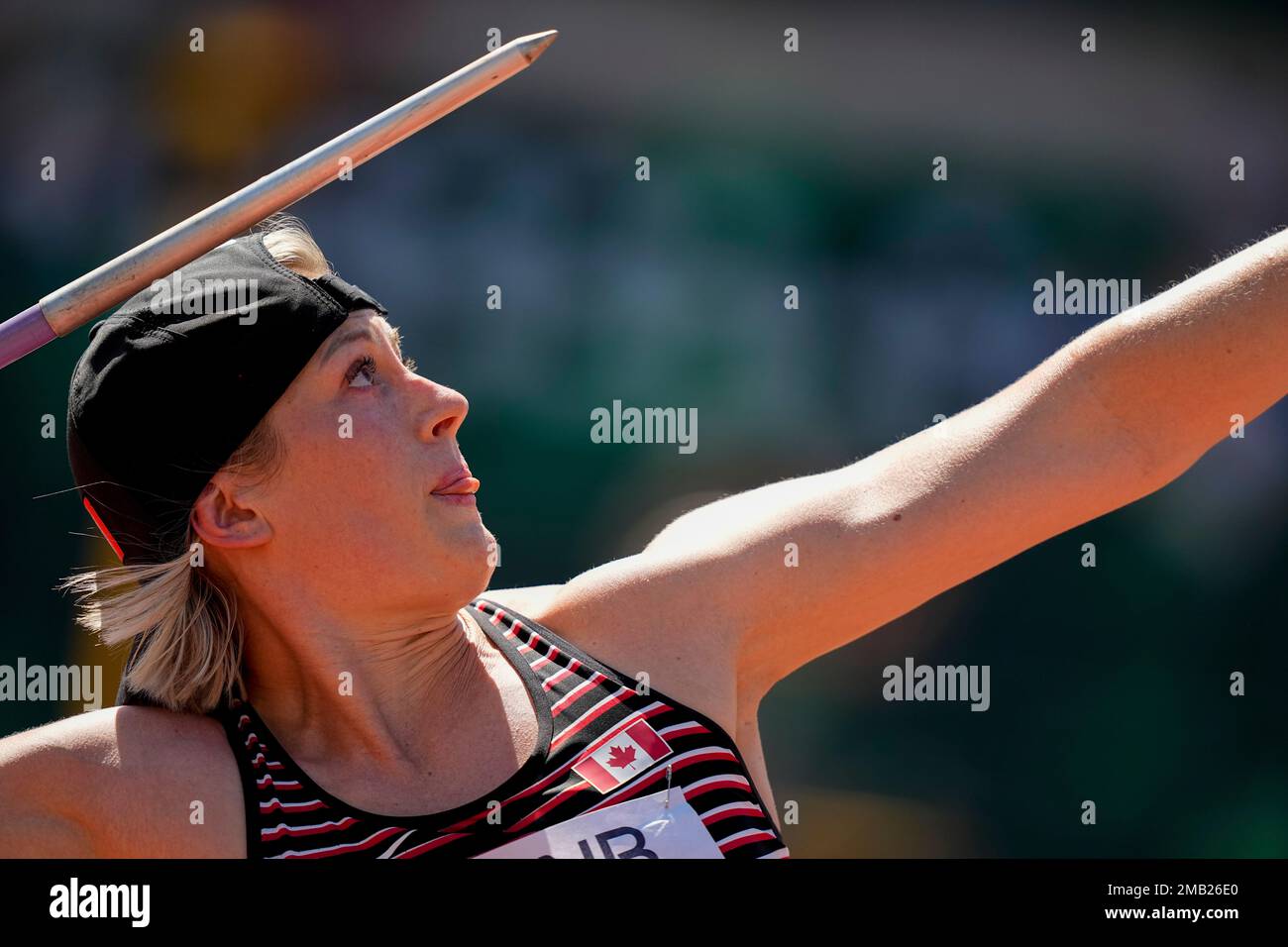 Elizabeth Gleadle, of Canada, competes in a qualification for the women ...