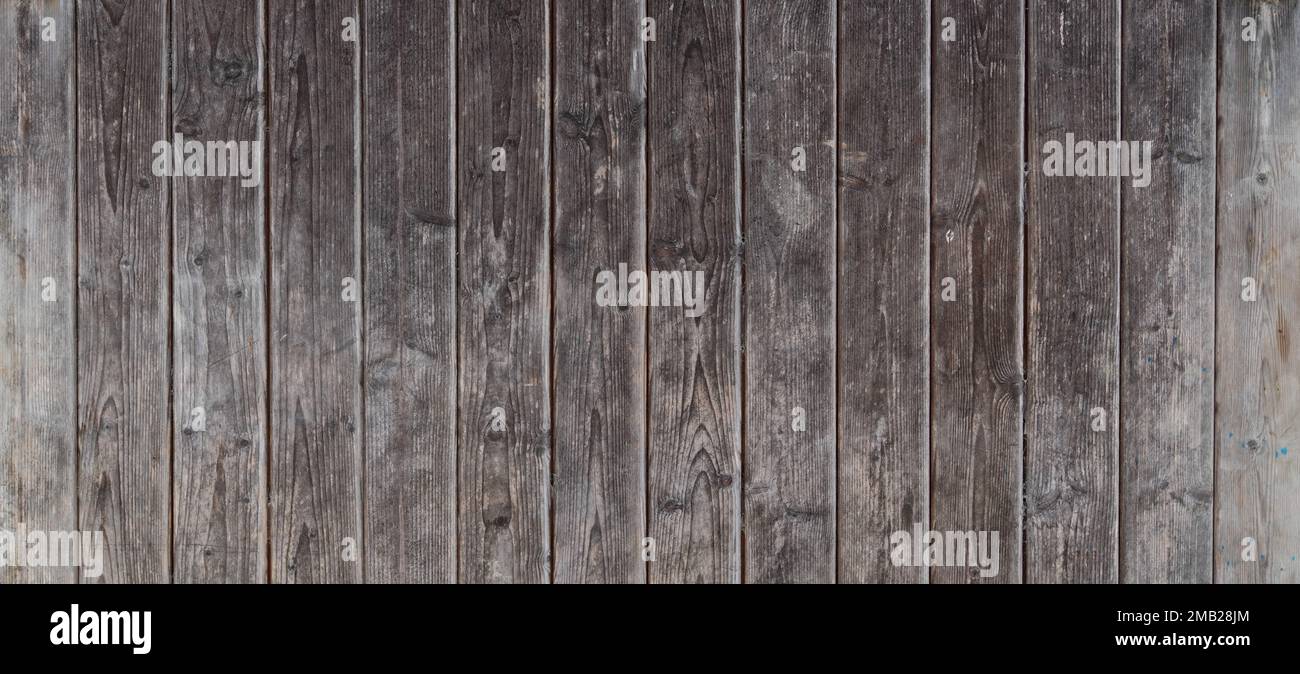 Wood texture panoramic header for background wooden with planks brown ...