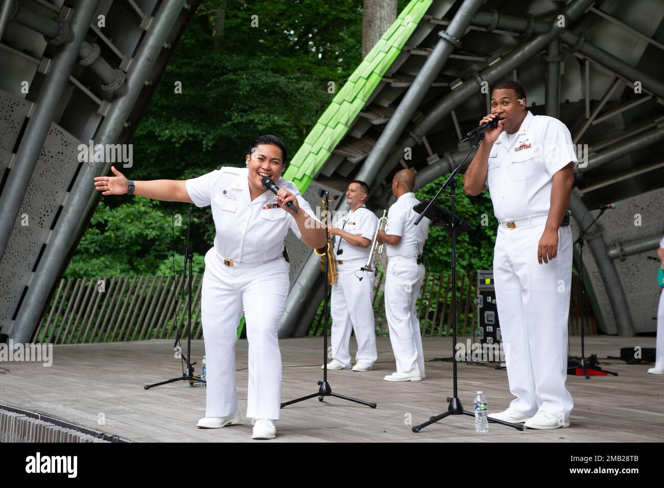 Musician 1st Class Danlie Cuenca and Chief Musician Cory Parker from ...