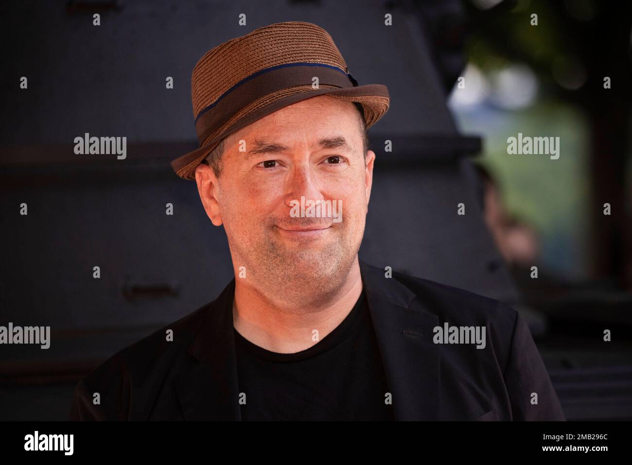 Christopher Markus poses for photographers upon arrival at the ...