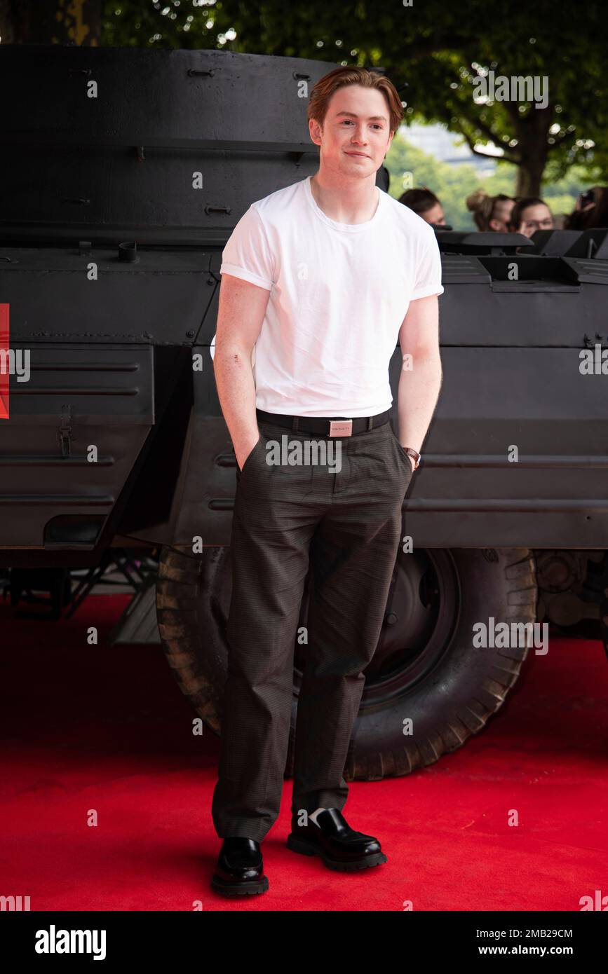 Kit Connor poses for photographers upon arrival at the screening of the ...
