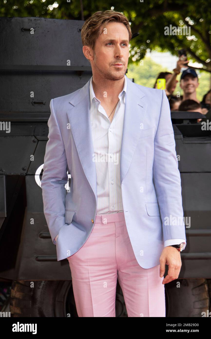 Ryan Gosling poses for photographers upon arrival at the screening of ...