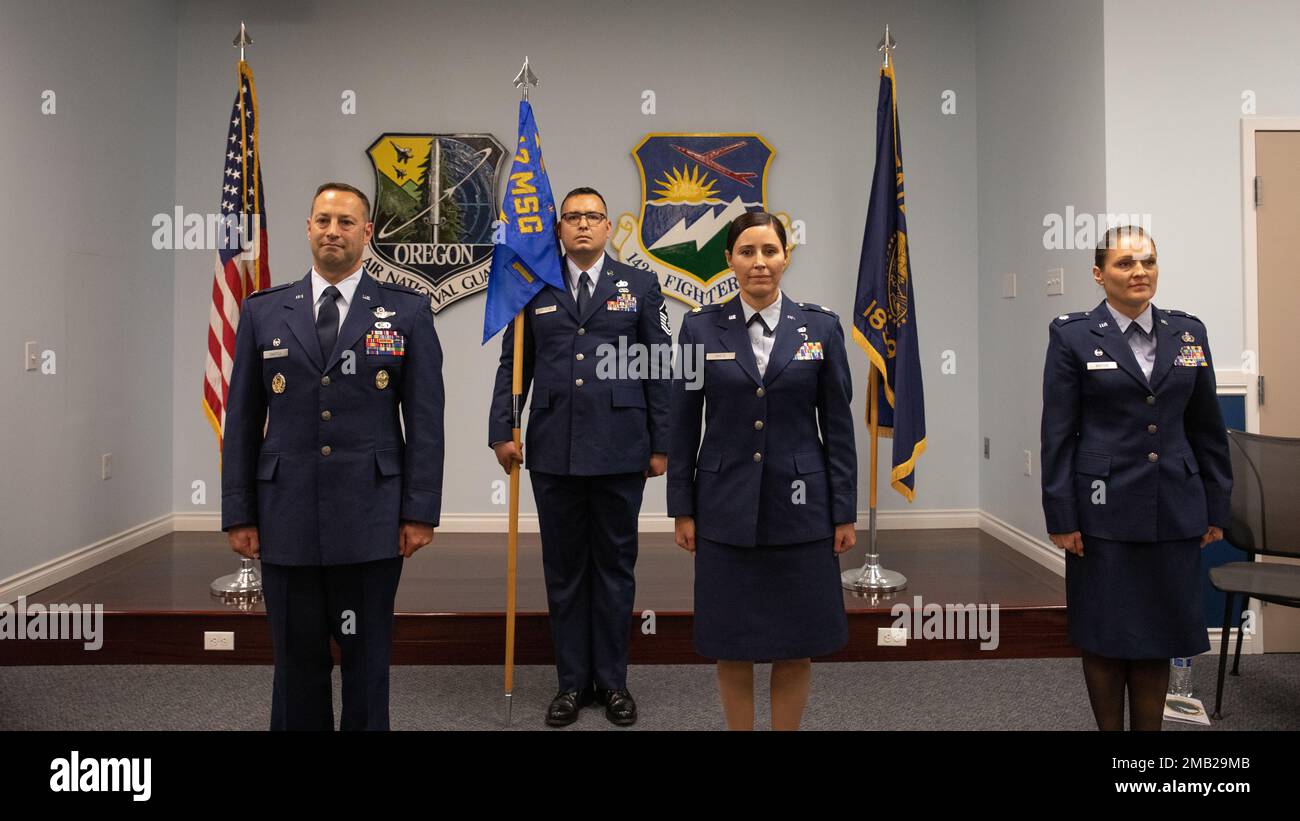 The 142nd Force Support Squadron held a change of command ceremony at ...
