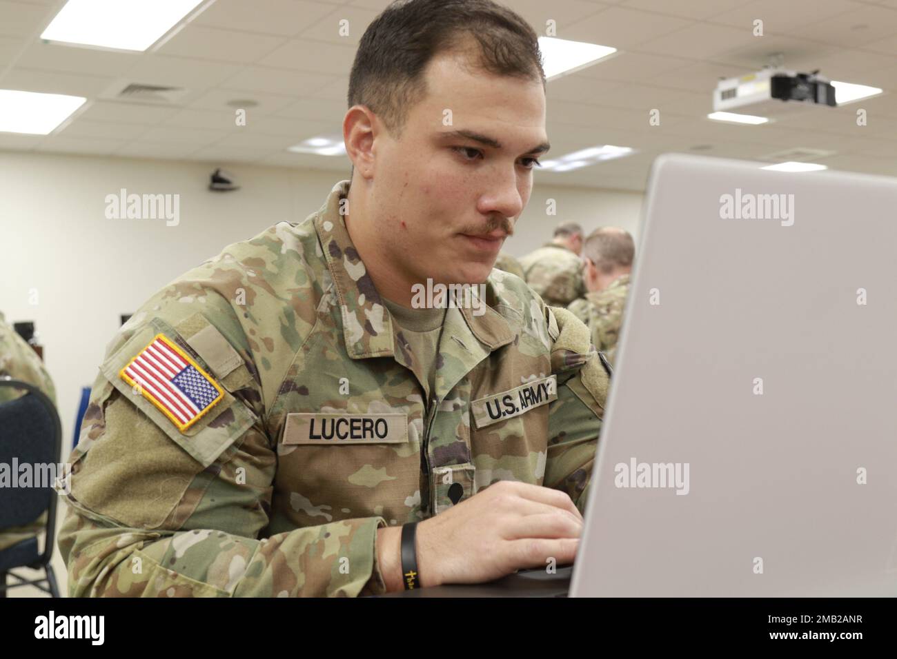 Spc. Gabe Lucero from the North Carolina Army National Guard's 295th ...