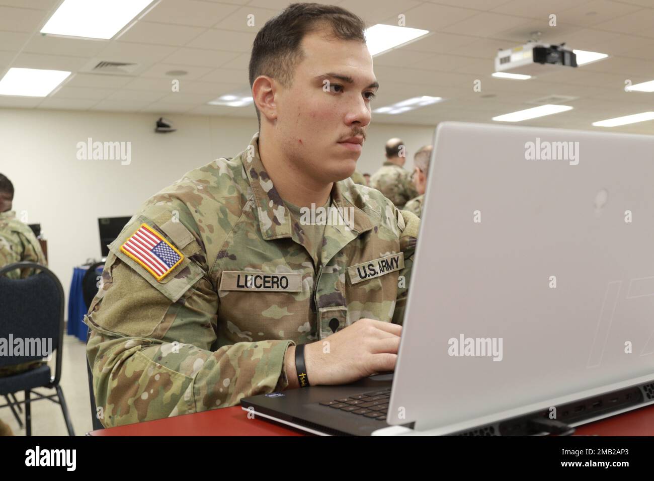 Spc. Gabe Lucero from the North Carolina Army National Guard's 295th ...