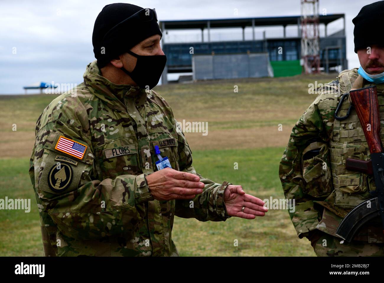 U.S. Army Chief Warrant Officer 2 Omar Flores from the 387th Military ...