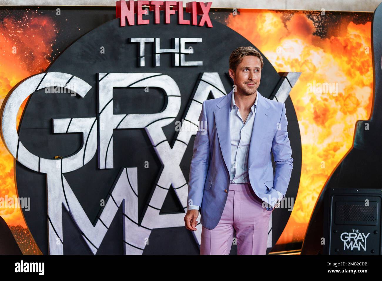 Ryan Gosling poses for photographers upon arrival at the screening of ...