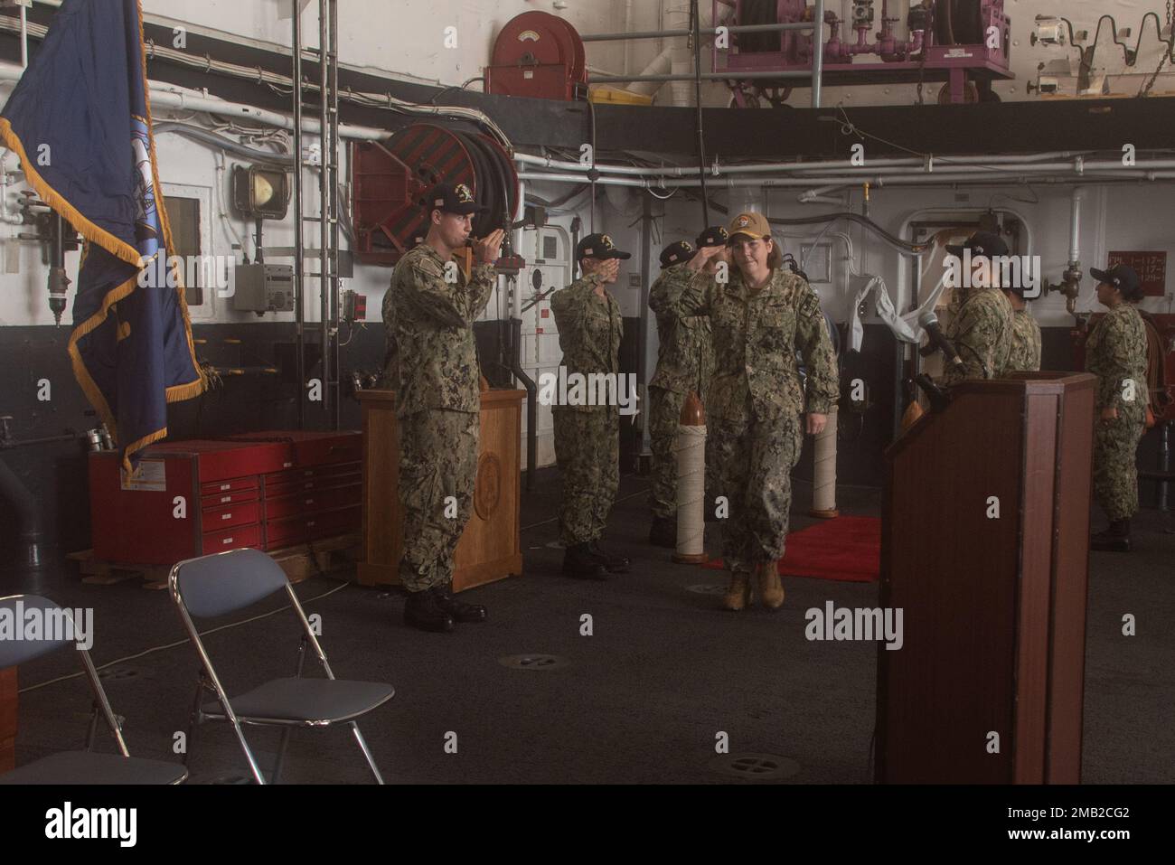 220610-N-XB010-1001 SASEBO, Japan (June 6, 2022) Captain Kelly T ...