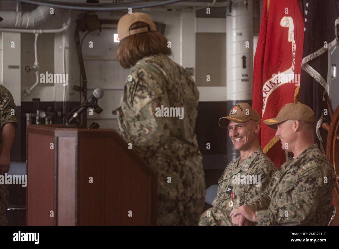 220610-N-XB010-1011 SASEBO, Japan (June 6, 2022) Captain Kelly T ...
